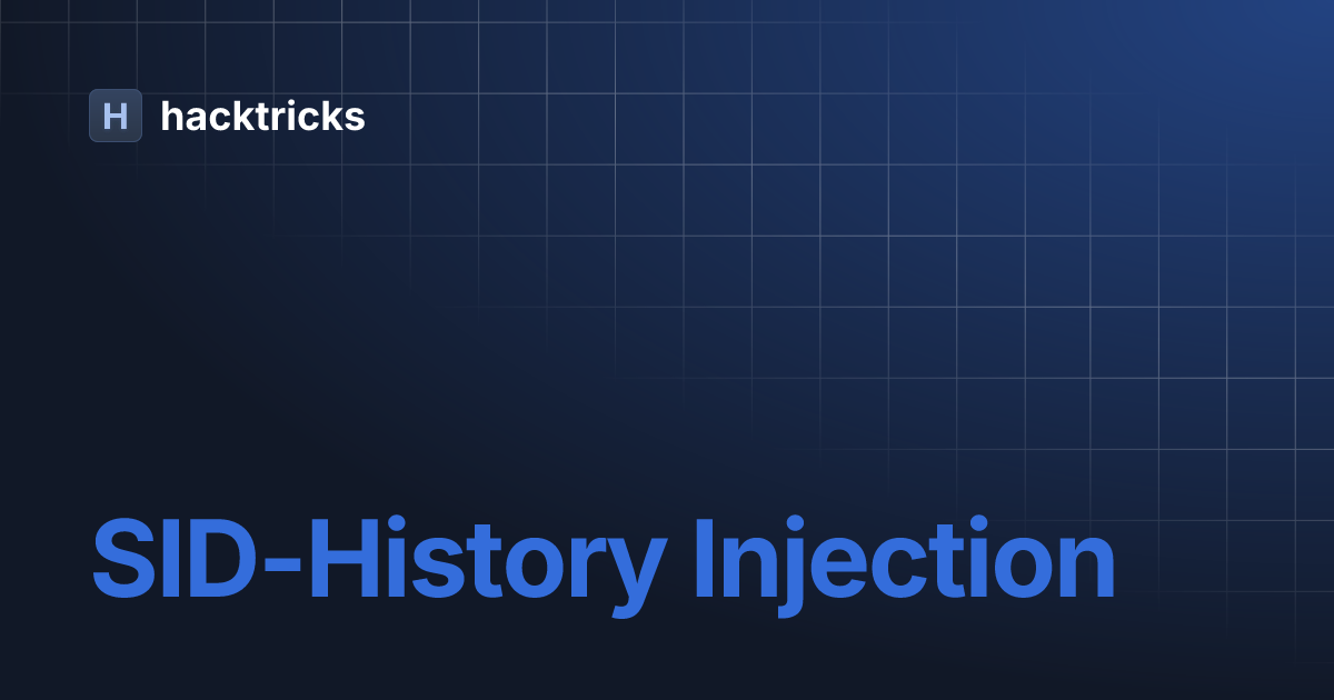 SID-History Injection | hacktricks